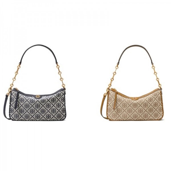 TORY BURCH 토리버치 티 모노그램 자가트 집 숄더백 85137 - 위핑