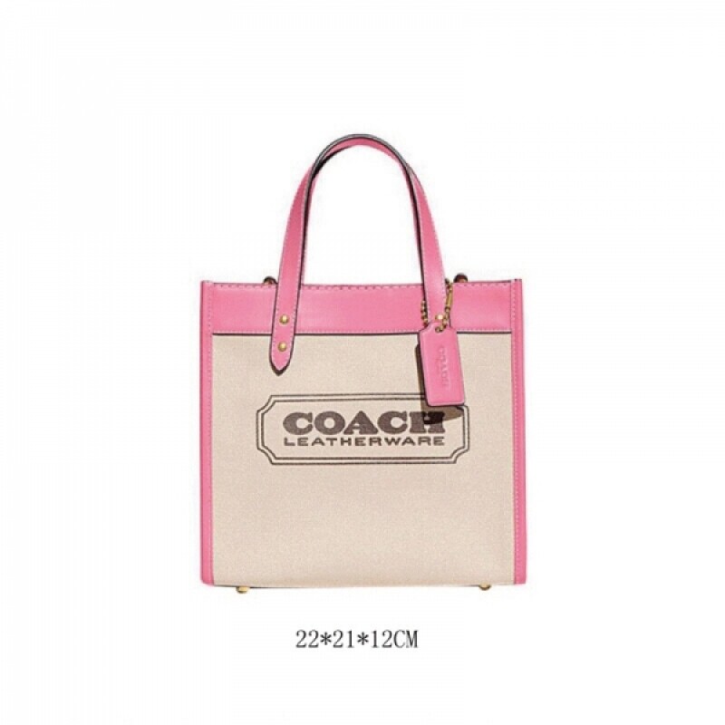 COACH 코치 페드로 필드 토트백 NATURAL CANVAS TAN CH740 - 위핑