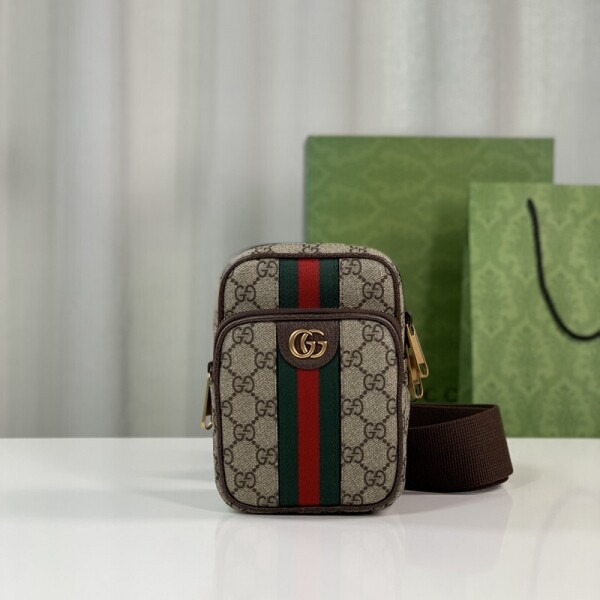 구찌 GUCCI 더블 G자카드 도그집업 유니크로스백 752565 12X18X6.9cm - 위핑