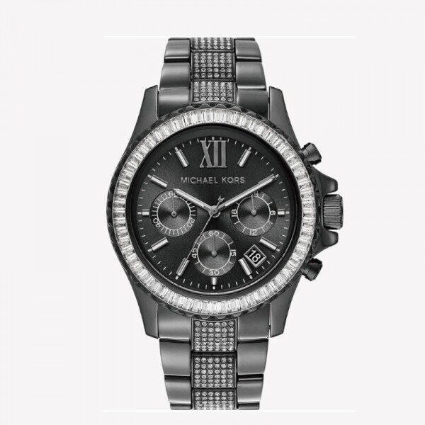 마이클 코어스 에베레스트 크로노그래프 쿼츠 크리스탈 여성용 시계 MK6974 - 위핑