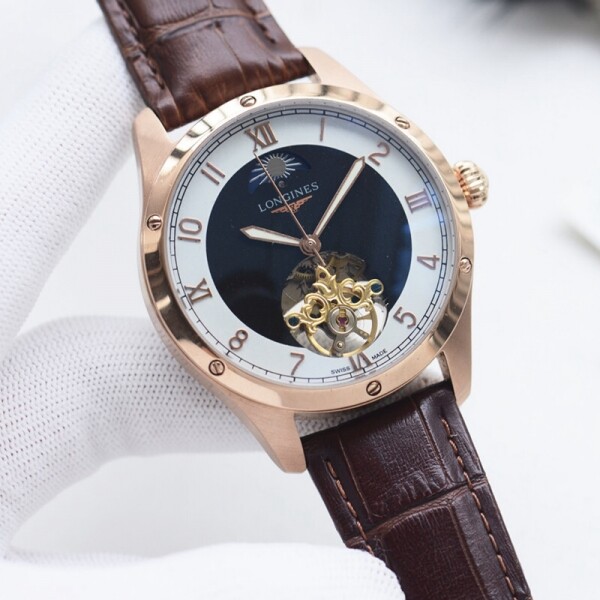 론진 Longines 빈티지한 디자인 감각 캐주얼 와일드 워치 42*12mm - 위핑