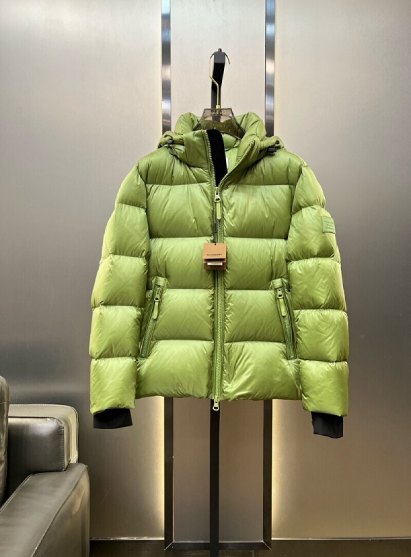 버버리 BURBERRY 쇼트 패딩 그린 - 위핑