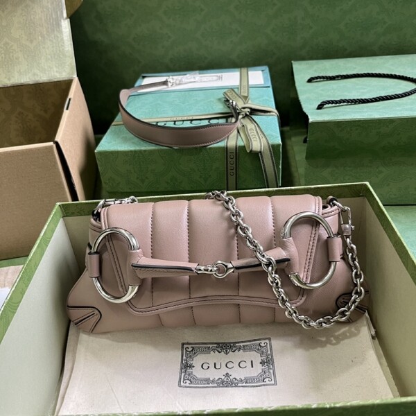 구찌 GUCCI 스타일리시한 홀스빗 디자인 블라우스 숄더백 764339 27*11.5*5cm - 위핑