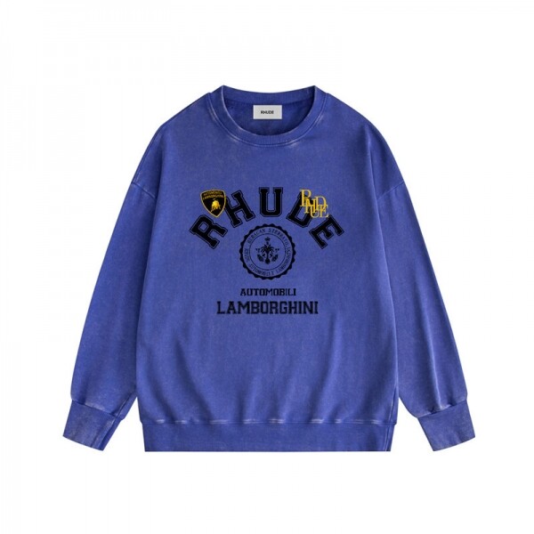 루드 RHUDE 람보르기니 유니온 로고 빈티지 워싱 후드 남여공용 - 위핑