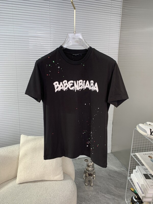 발렌시아가 BALENCIAGA 로고 패셔너블한 디자인 캐주얼 반팔티 남녀공용 - 위핑