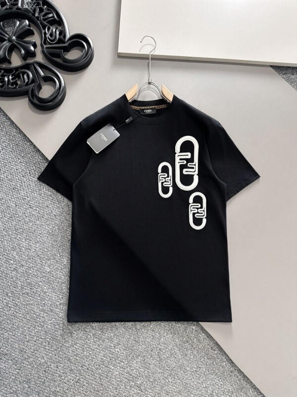 펜디 FENDI 로고 패셔너블 캐주얼 반팔티 남녀공용 - 위핑