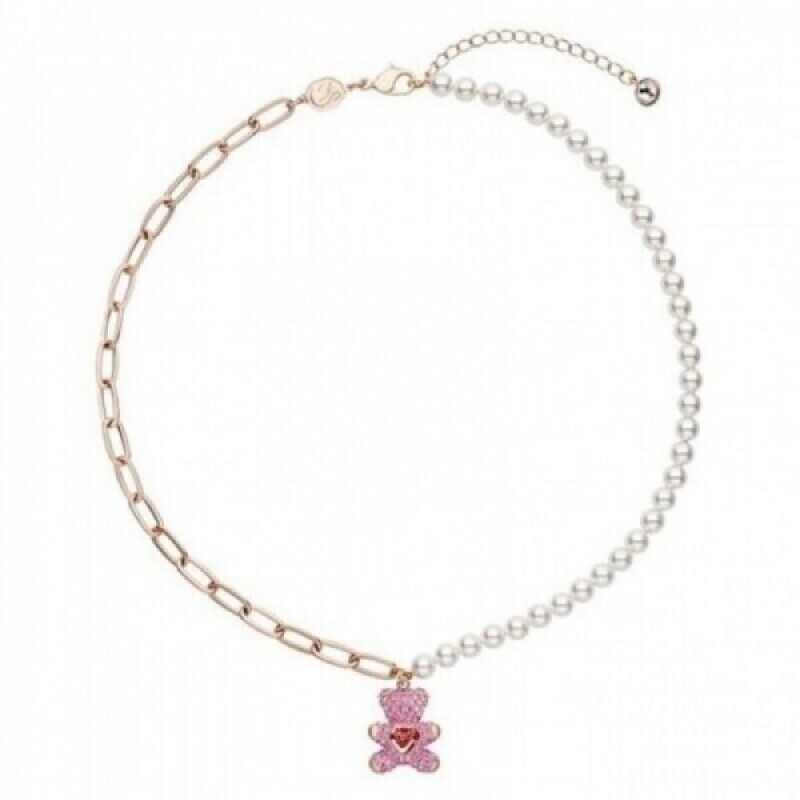 스와로브스키 여성 Teddy 테디 베어 곰 진주 목걸이 5669166 - 위핑