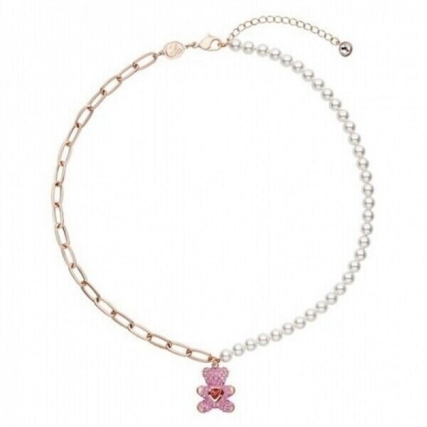 스와로브스키 여성 Teddy 테디 베어 곰 진주 목걸이 5669166 - 위핑