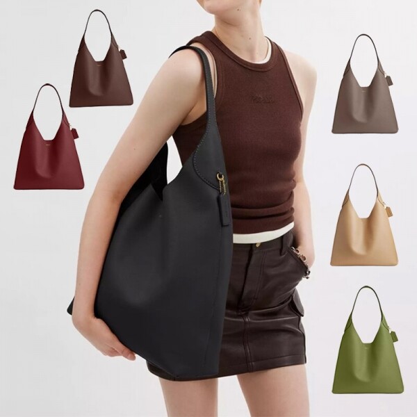 Coach 코치 브루클린 숄더백 39 CU044 블랙/브라스/다크 스톤 - 위핑