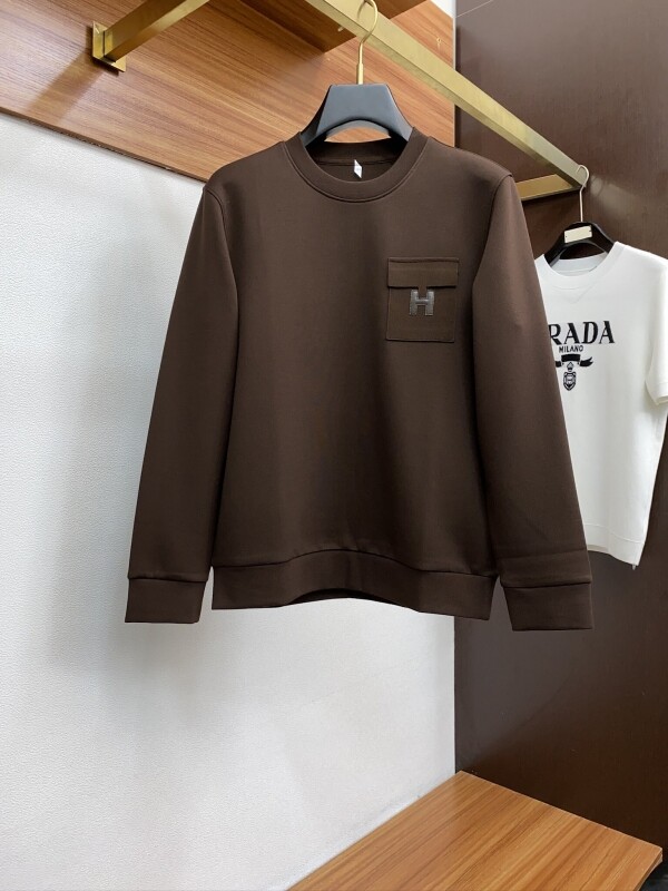 에르메스 Hermès 로고 모던 빈티지 캐주얼 맨투맨 남녀공용 - 위핑