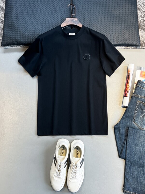 디올 DIOR 로고 모던 디자인 캐주얼 반팔티셔츠 남녀공용 - 위핑