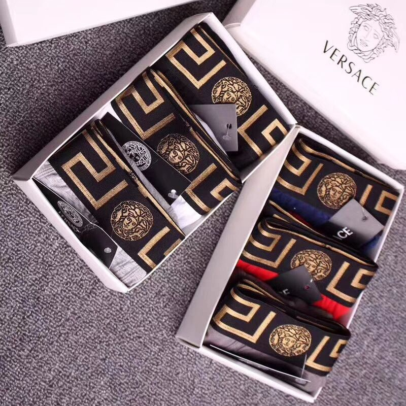 베르사체 Versace 순면 남성 항균 드로즈 3줄 - 위핑