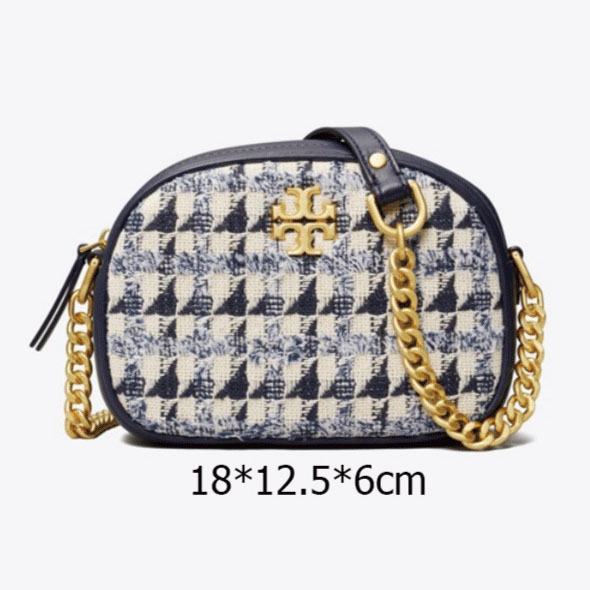 키라 쉐브론 트위드 스몰 카메라백 80354 80354tory-navy - 위핑